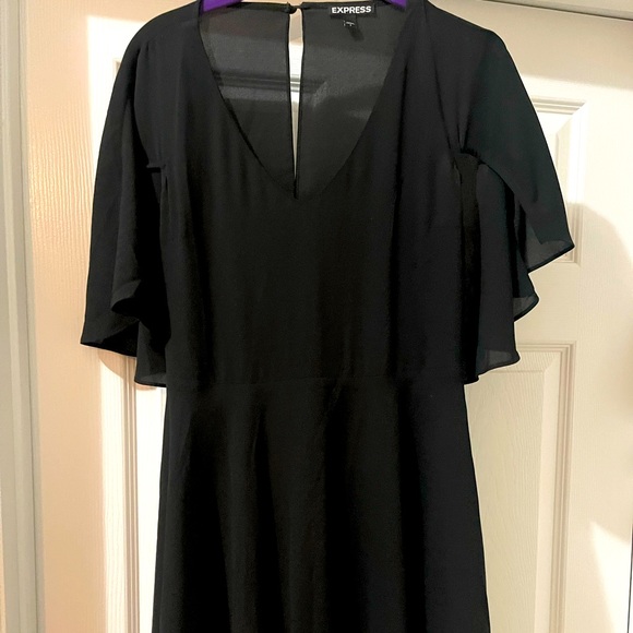 Express | Dresses | Womens Express Size 6 Dress With Sheer Sleeves ...